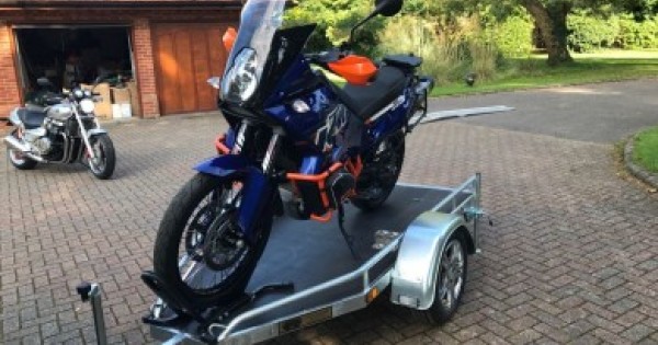 UK Built Single Motorbike Trailer by Leyland Leisure